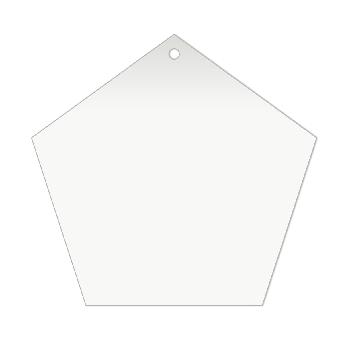 Acrylic Pentagon Blanks (10cm Pack of 5) – Laserworksuk