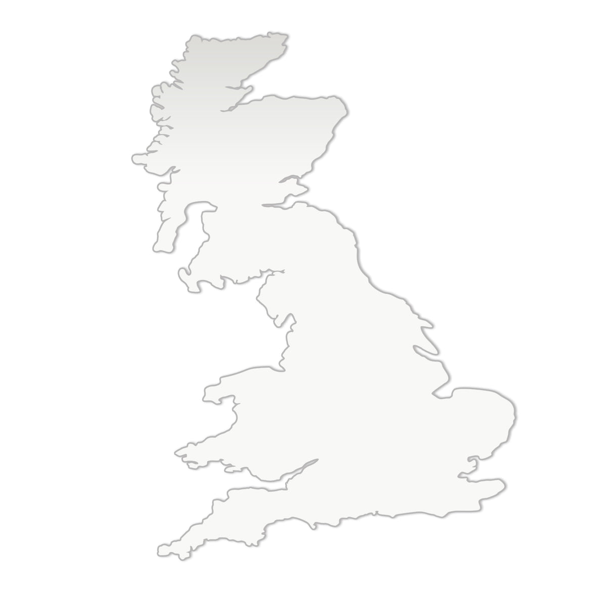Acrylic United Kingdom Map Blanks - UK Craft Map – Laserworksuk