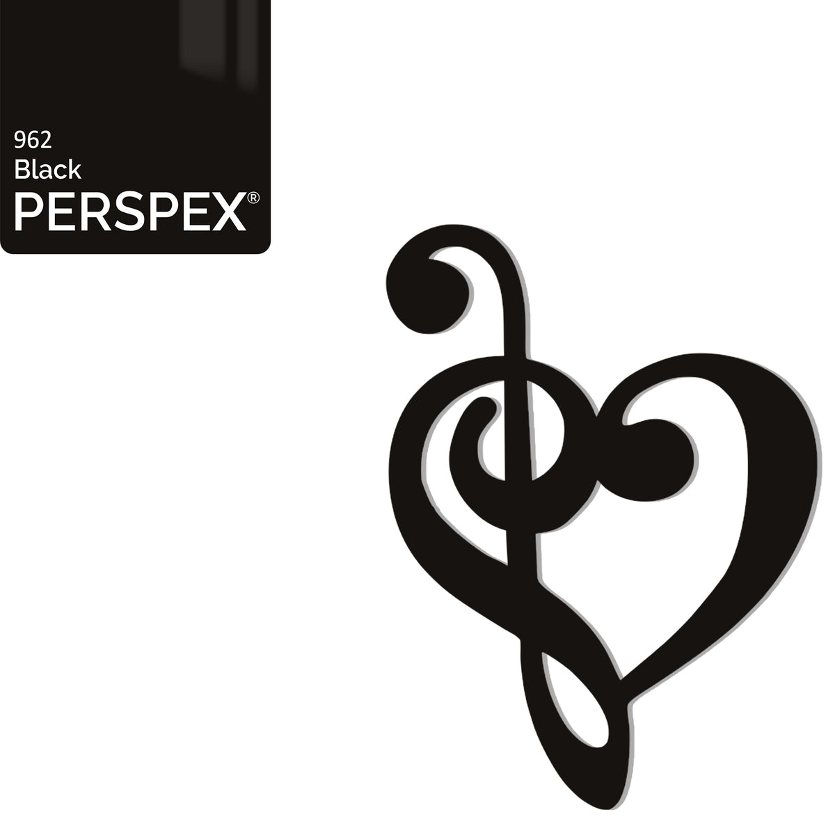 Treble Clef Bass Clef Music Heart Decor – Laserworksuk