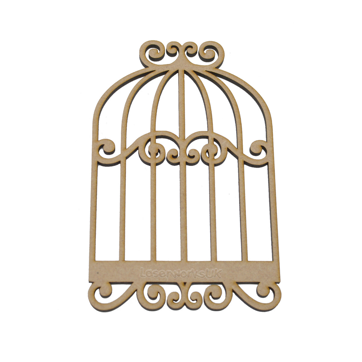 Wooden Bird Cage Craft Shapes | Ornate MDF Blanks | LaserworksUK
