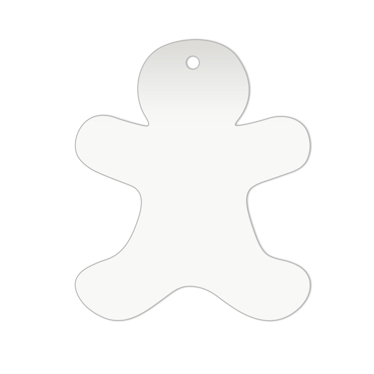 Acrylic Christmas Gingerbread Man Decorations (Pack of 12) – Laserworksuk