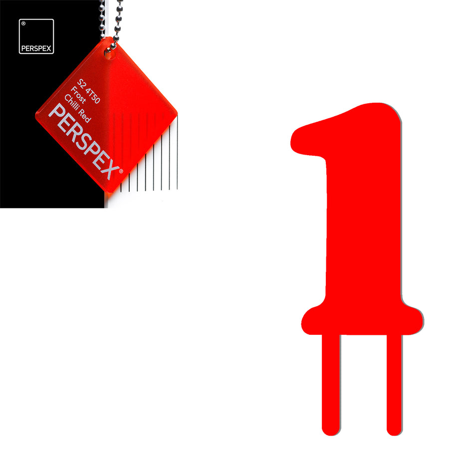 Acrylic Number One Cake Topper – Laserworksuk