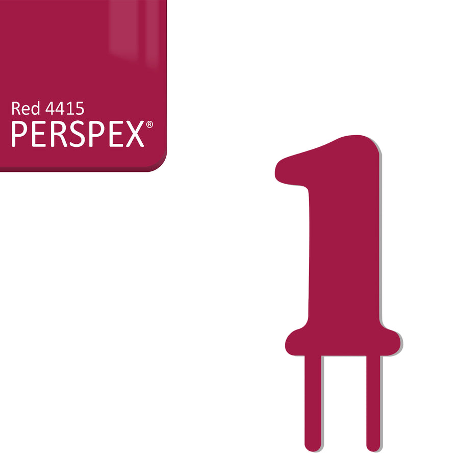 Acrylic Number One Cake Topper – Laserworksuk