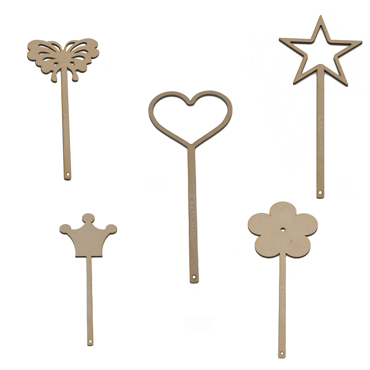 Wooden Magic Wands - Various Shapes & Sizes – Laserworksuk