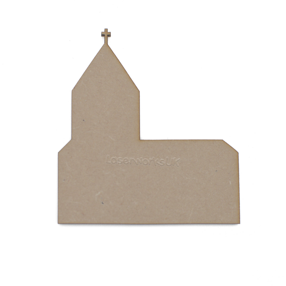 3mm MDF Cathedral Wooden Church Shapes | LaserworksUK