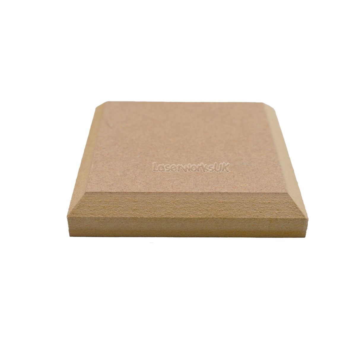 Chamfered Square Trophy Base Plinths | MDF Blanks | LaserworksUK
