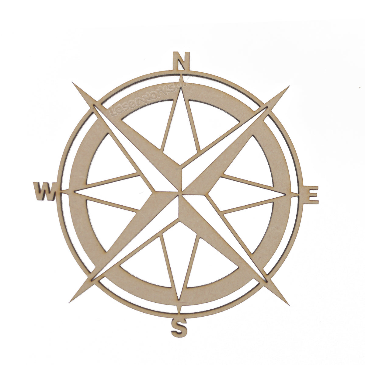Wooden Compass Craft Shapes - Ships Boat Compass Wheel – Laserworksuk