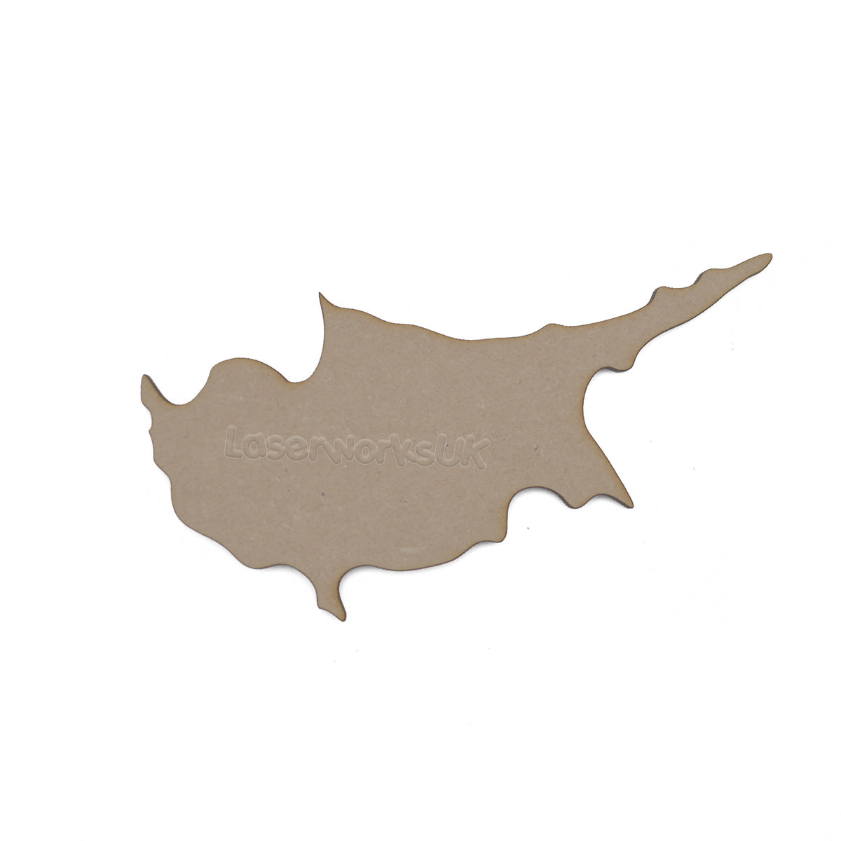 Wooden Cyprus Maps - Cypriot Map Outline Shapes – Laserworksuk