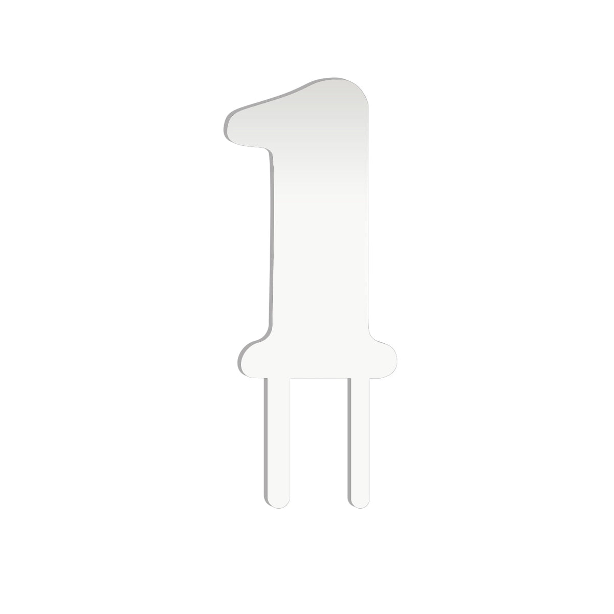 Acrylic Number One Cake Topper – Laserworksuk