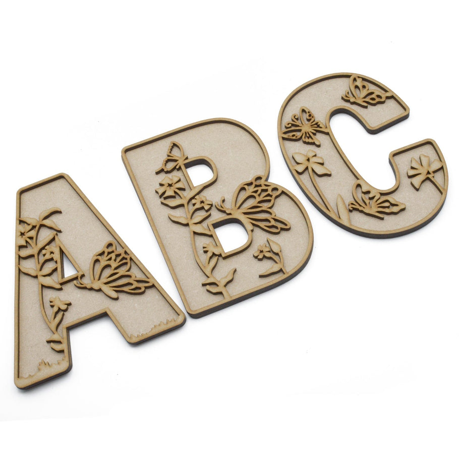 Butterfly Alphabet Letters - Full Alphabet Set Available – Laserworksuk