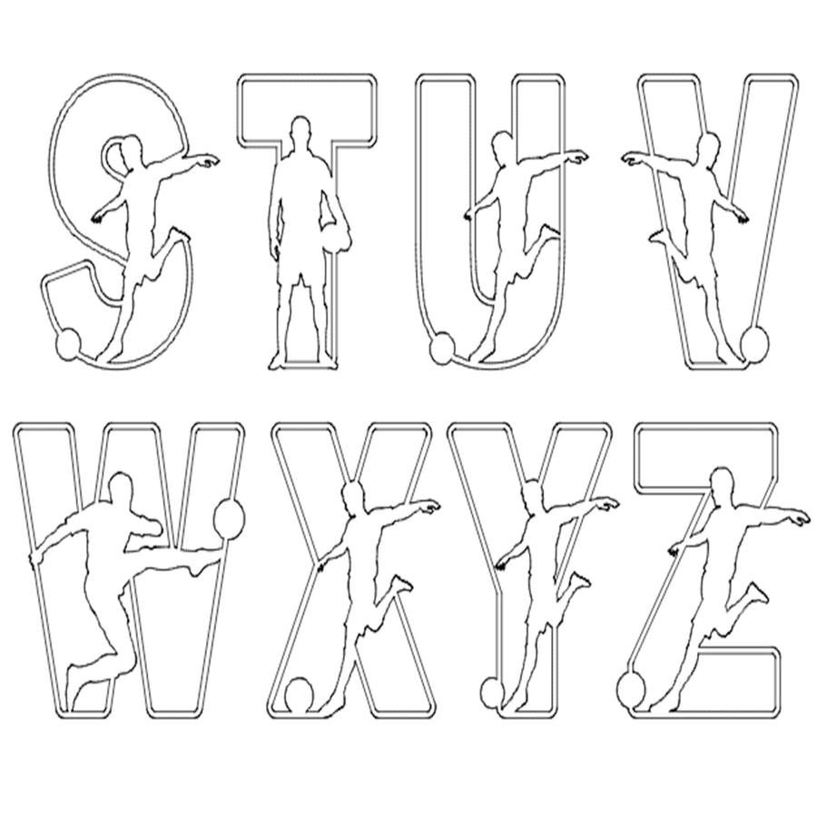 Football Alphabet Letters - Full Alphabet Set Available – Laserworksuk