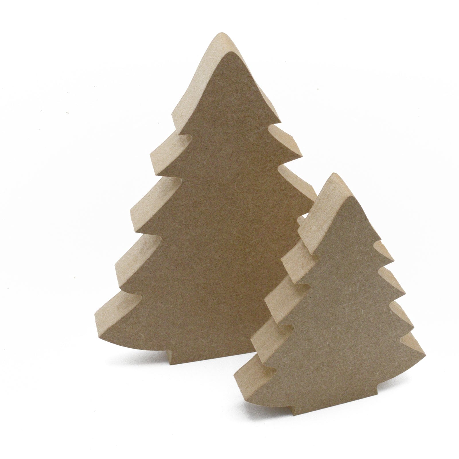 Freestanding Christmas Tree Shape 18mm MDF Wooden Craft Blanks 10cm 100mm