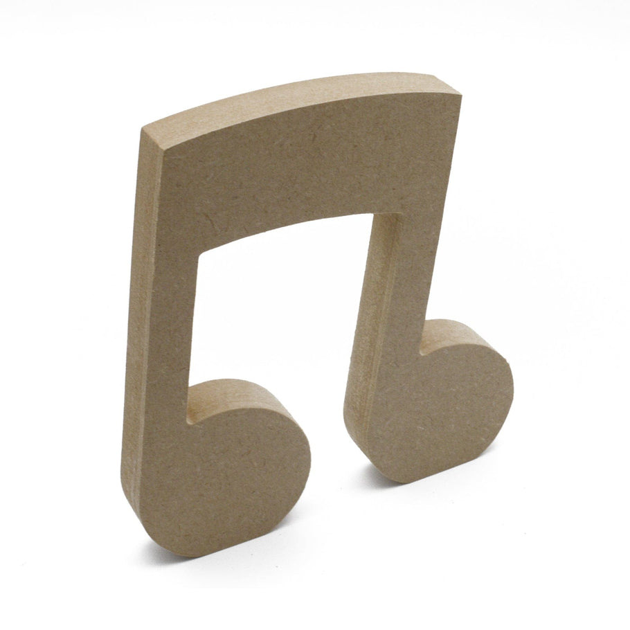 Freestanding Double Music Note - 18mm MDF Musical Notes – Laserworksuk