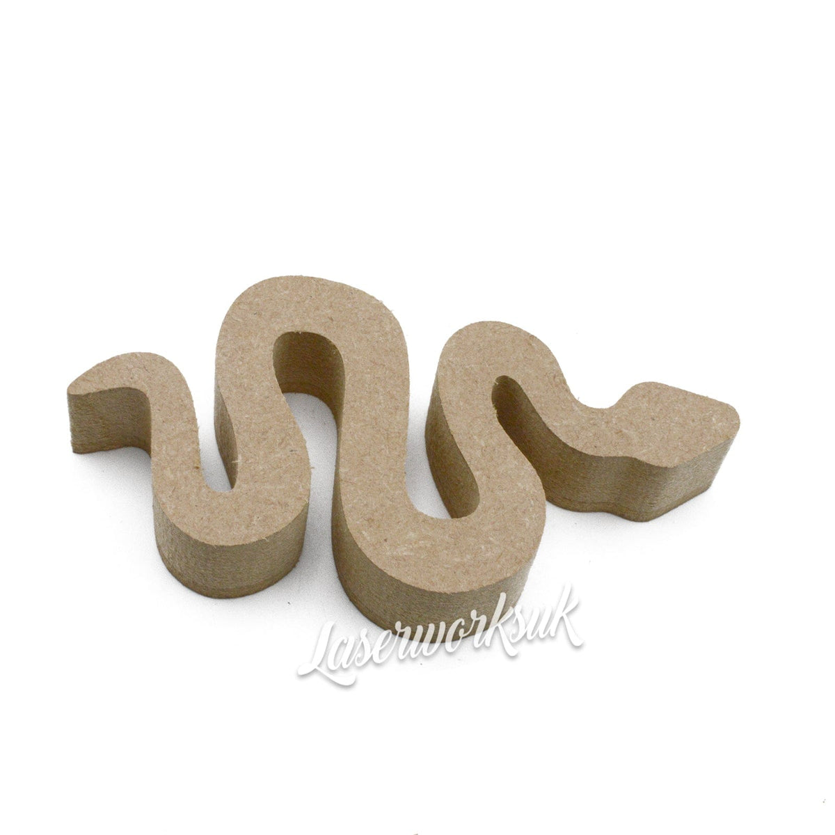 18mm Freestanding Snake Shapes | Wooden MDF Reptile Blanks | 3D