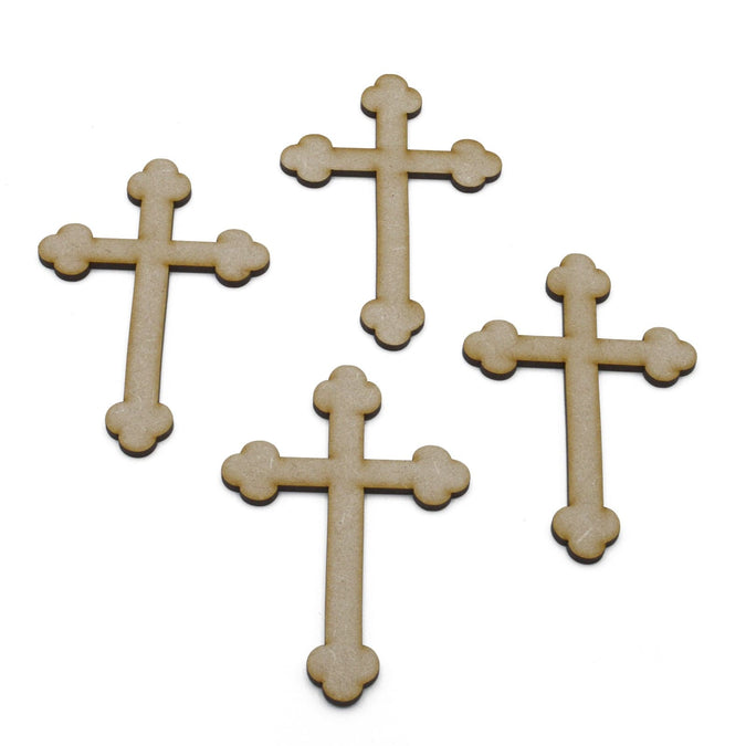 3mm MDF Rounded Holy Cross Shapes | LaserworksUK