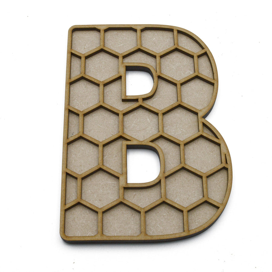 Honeycomb Bee Alphabet Layered Letters 1x FREE Bee Per Letter ...