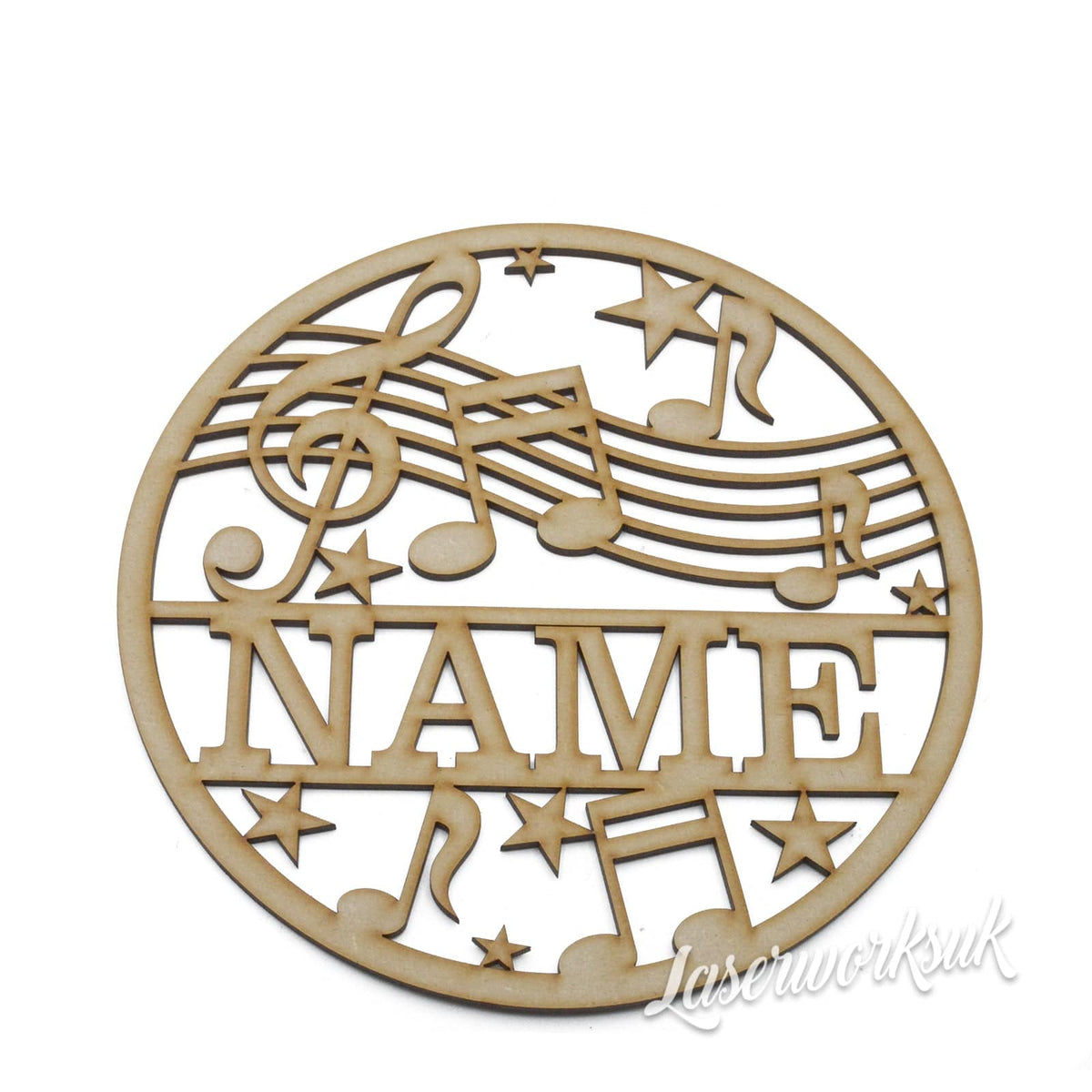 Personalised 3D Music Layered Sign – Laserworksuk