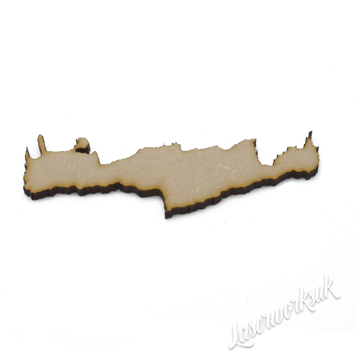 Wooden Crete Maps - Craft Map Outline Shapes – Laserworksuk