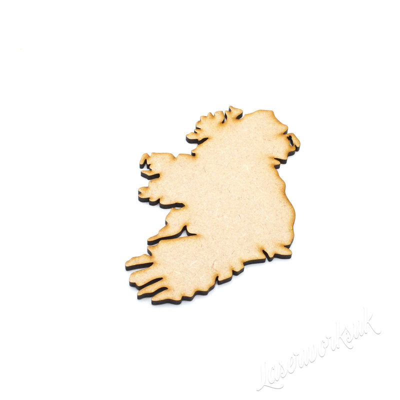 Wooden Ireland Maps - Irish Map Outline Shapes – Laserworksuk