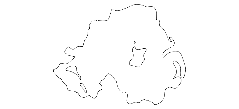 Wooden Northern Ireland Map - Irish Map Outline Shapes – Laserworksuk