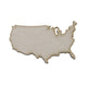 Wooden USA Outline Map - American Map Shape – Laserworksuk
