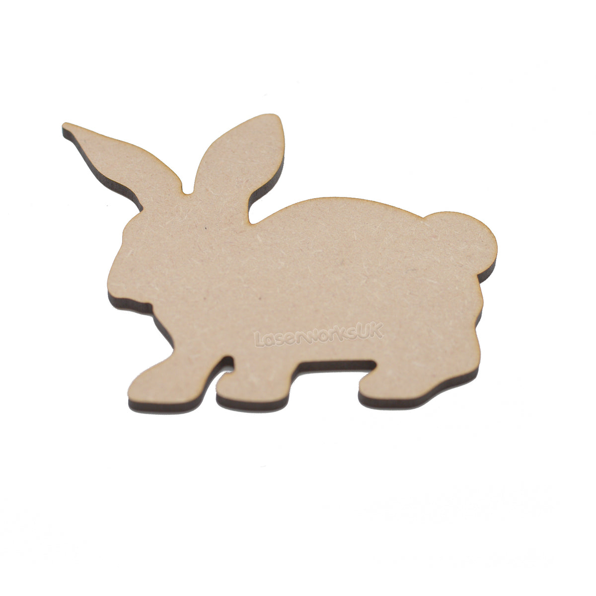 Wooden Rabbit Craft Shapes | 3mm Medite MDF | LaserworksUK