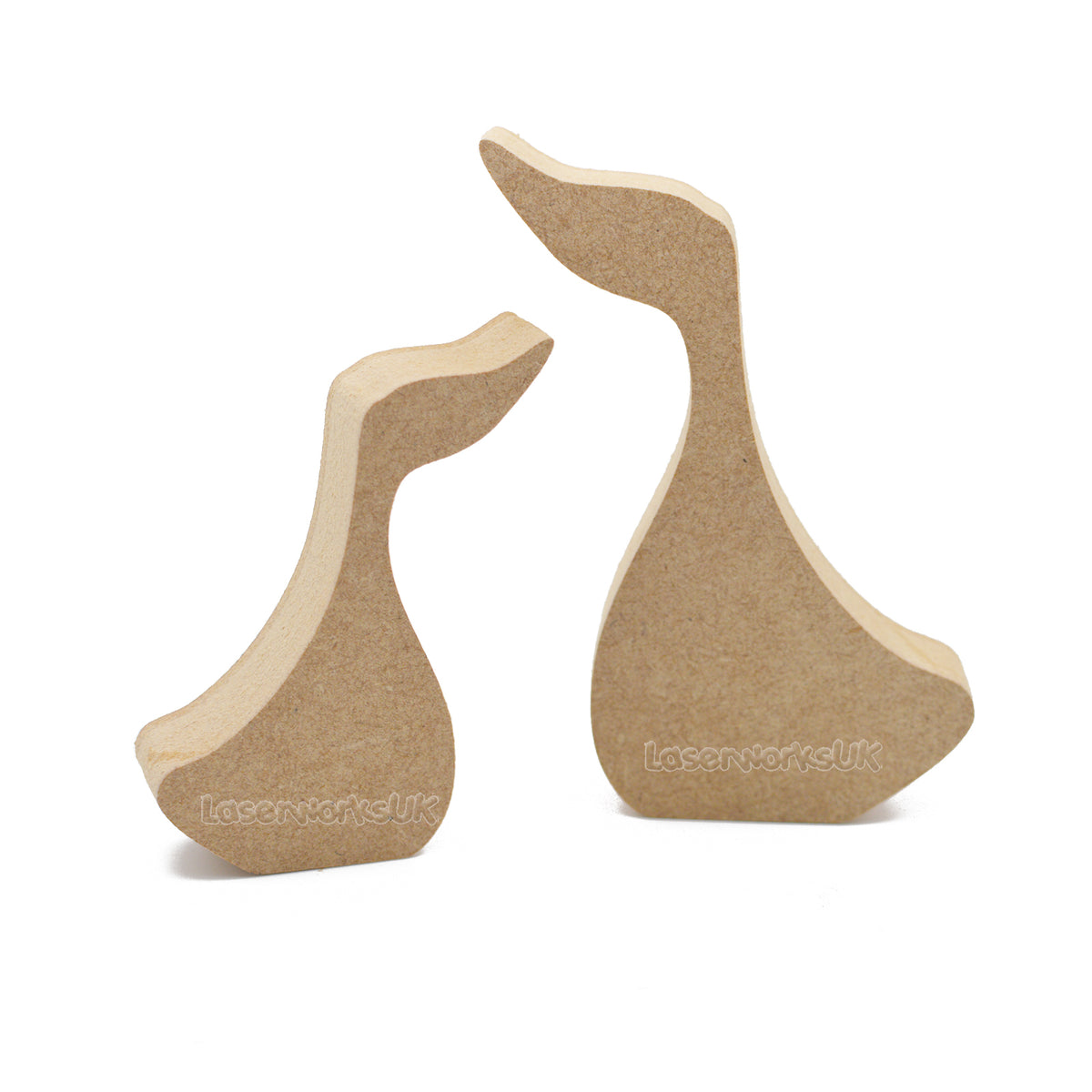 Freestanding Wild Goose Shape - 18mm MDF Craft Shapes – Laserworksuk